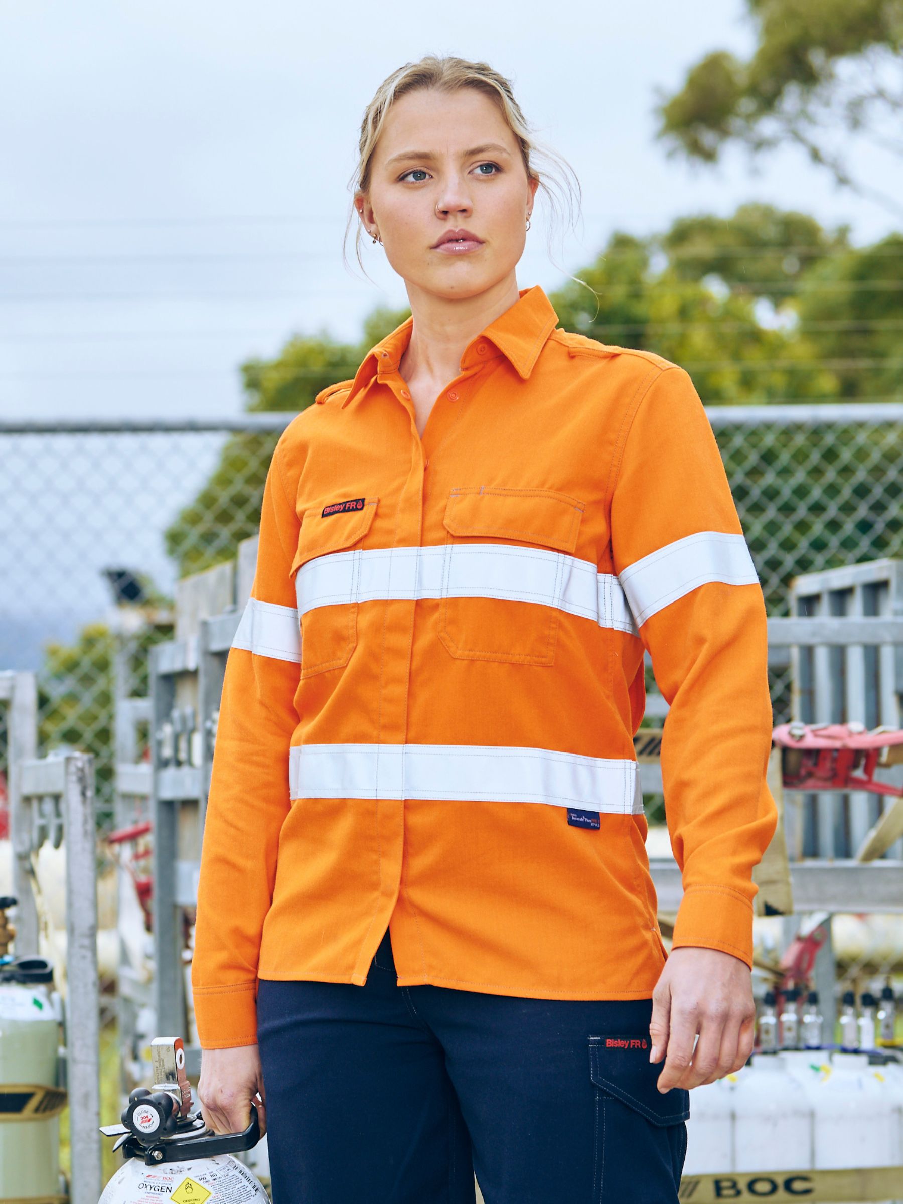 Taped Two Tone Hi Vis 3 In 1 Soft Shell Jacket BJ6078T Bisley Workwear