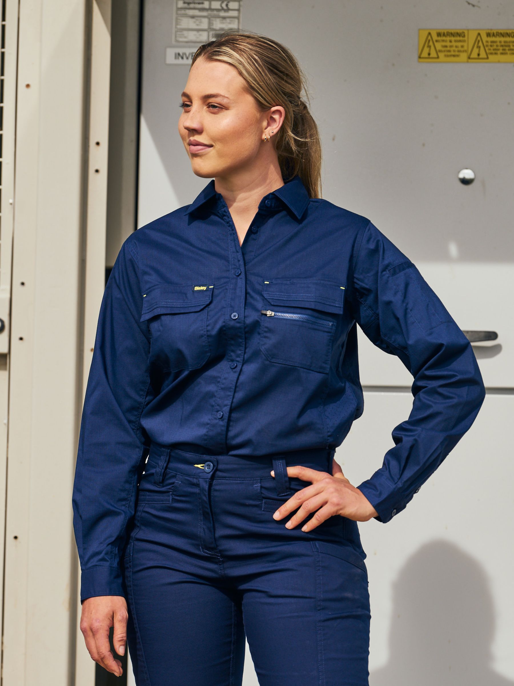 Buy Women's Long Sleeve Work Shirts Online | Bisley Workwear